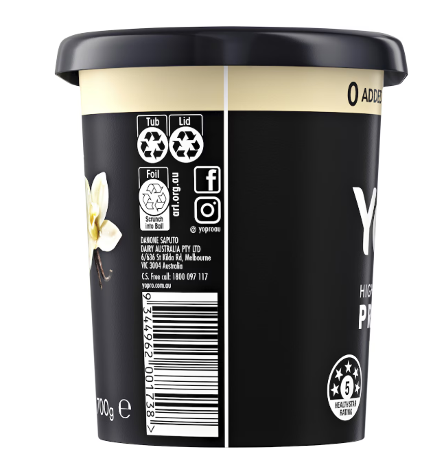 Figtree Dr IGA - Yopro High Protein Vanilla Greek Yoghurt 700G